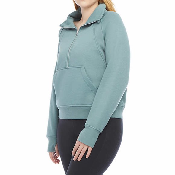 Danskin | Tops | Nwt Danskin Ladies Cozy Halfzip Pullover Green ...